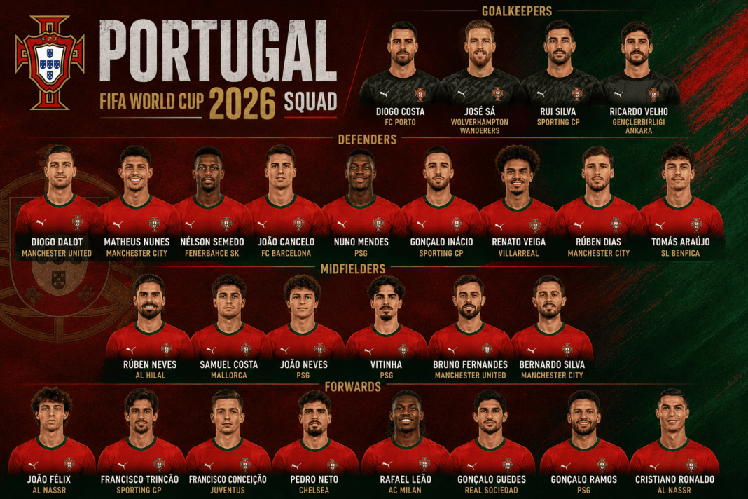 Portugal FIFA World Cup 2026 Squad: Full Player List, Tactical Analysis ...
